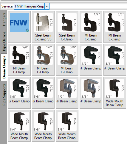FNW Hangers, Clamps, Supports, and Strut Accessories - Virtual Building ...