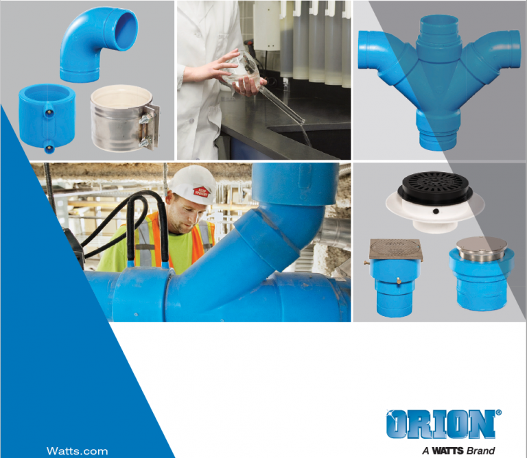 Orion Blueline Rionfuse/No-Hub Polypropylene - Virtual Building Supply