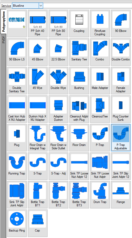 Orion Blueline Rionfuse/No-Hub Polypropylene - Virtual Building Supply